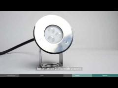 90LM External Control led Pool Lights 3W FCC IP68 RGB With Ce Rohs