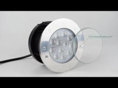 FCC 600LM IP68 DMX512 Color Changing LED Spotlights 18W DC24V SS316L