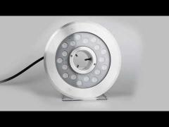 RGB IP68 18W 600LM Remote Control Fountain Lights For Plaza