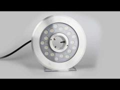 316Lstainless Steel Waterproof Pool Light,18W 6500K Water Fountain Led Lights