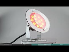DMX512 o controle RGBW conduziu a luz subaquática DC12V/24V 316L do ponto de aço inoxidável