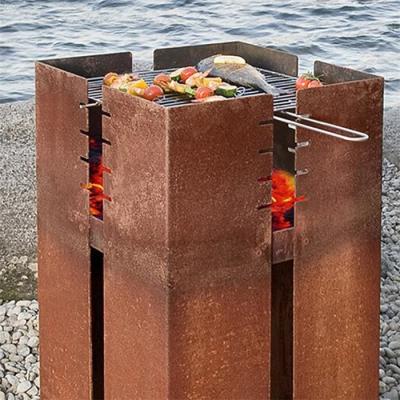 Cina Fuoco d'acciaio Pit And Grill di Corten del quadrato decorativo in vendita