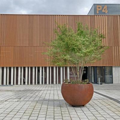Cina Le sfere geometriche hanno sopravvissuto il globo d'acciaio delle piantatrici dell'albero di Corten per lo Streetscape in vendita