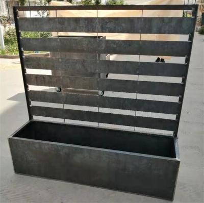 Китай Плантатор ринва Corten цветочного горшка современного дизайна стальной со шпалерой продается