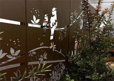 Cina Il laser tropicale dell'uccello del cortile ha tagliato i pannelli d'acciaio di Corten in vendita