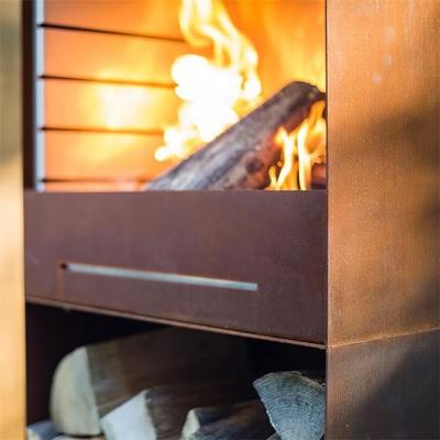 Cina Fuoco d'acciaio Pit Rustproof della griglia del BARBECUE di Corten della colonna rettangolare in vendita