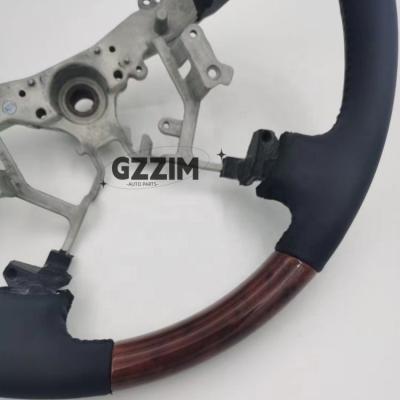 China Old Style Peach Wood Grain Car Steering Wheel For Toyota Prado FJ120 for sale