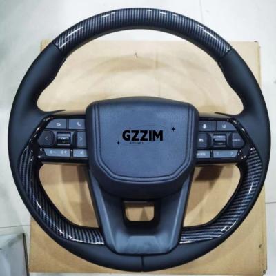 China Old Style Peach Wood Grain Car Steering Wheel For Toyota Prado FJ120 for sale