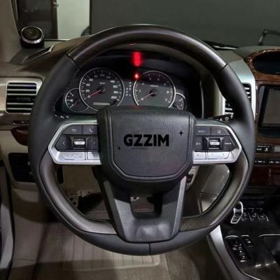 China Old Style Peach Wood Grain Car Steering Wheel For Toyota Prado FJ120 for sale