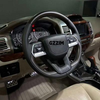 China Old Style Peach Wood Grain Car Steering Wheel For Toyota Prado FJ120 for sale