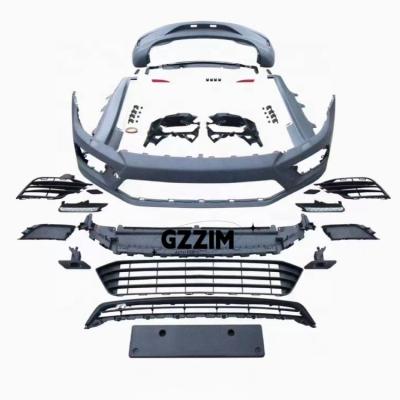 China R Car Body Kit voor Scirocco R 2015 Volledige set Bodykit Plastic Black Kit Te koop