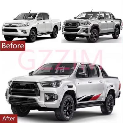 China Prado Body Kit Front Rear Bumper Headlight Grille For FJ120 2003-2009 To FJ150 2018 for sale