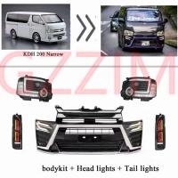 Quality car accessories car body kit front facelift upgrade kit for toyota hiace KDH 200 for sale