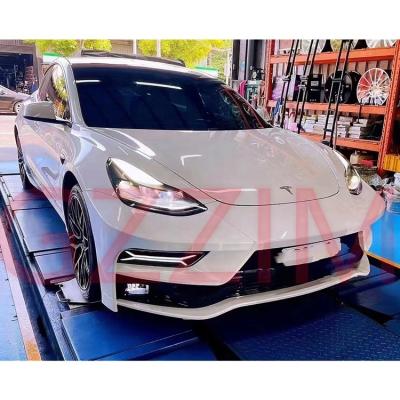 Cina Paraurti restyling Paraurti anteriore Tesla modello 3 in plastica nera / bianca in vendita