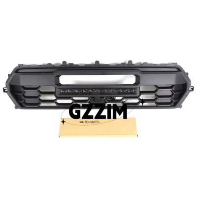 China Toyota Tacoma 2024 ABS Mesh Front Grille With Light Bar Black Car Grille Front Middle Grille for sale