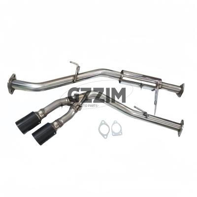 Cina Sistema di scarico per l'esterno dell'automobile Doppia punta di uscita laterale Fibra di carbonio Muffler Scarico per Mitsubishi Triton L200 2015-2019 in vendita