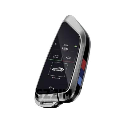 BMW Benz Audi Toyota Honda Kia 他の車両用ユニバーサルスマートLCDキーレスゴーワンボタンスタートキーレスエントリーリモート