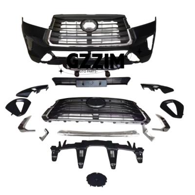 중국 토요타 이노바 2016 업그레이드 2021 플라스틱 전면 배머 그릴 전체 세트 보디킷 업그레이드 부품 판매용