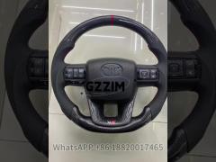Volante interior de automóvel com logotipo GR Volante interior para Toyota Hilux Fortuner