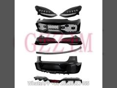 Kit del cuerpo de Tesla delantero labio lateral faldas traseras difusor spoiler faro faro faro color personalizado
