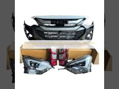 Zwarte plastic staartlamp voorkoets voor Isuzu DMAX 2021 tot 2024