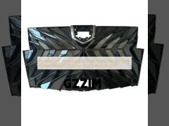 Modified Car Front Bumper Grille Auto Grille Car Black Golden Middle Grilles For Toyota Alphard 2018