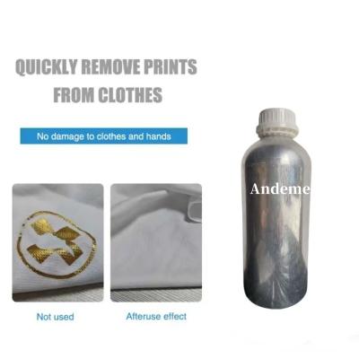 China Printing Type Transfer Printing DTF Cleaning Liquid Pattern Remover For LOGO Removal for sale