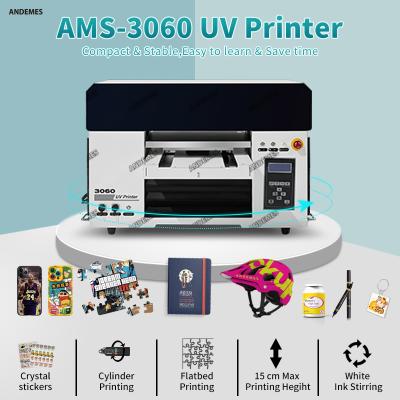China Andemes A3 3060 3IN 1 UV Dtf Printer Dual Xp600 Printhead Roll to Roll Sticker Printing Flatbed Printing 30cm Print Width for sale