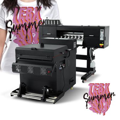 China DTF Printing Dual I3200 Head T-Shirt Printing Machine 24'' Print Width Powder Shaking Machine for sale