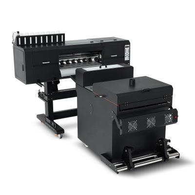 China DTF Printing Dual I3200 Head T-Shirt Printing Machine 24'' Print Width Powder Shaking Machine for sale