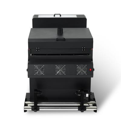 China DTF Printing Dual I3200 Head T-Shirt Printing Machine 24'' Print Width Powder Shaking Machine for sale