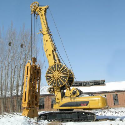 Cina Il cingolo TG35 ha montato la gru a benna sotterranea idraulica della parete del diaframma della perforazione a rotazione in vendita