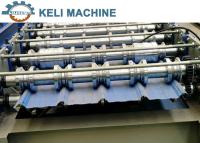 China KL-TFM Tile Making Machine 1219mm Width Roof Panel Roll Forming System 8-10m/min Production for sale