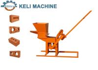 China Manual Clay Interlocking Brick Making Machine KL1-40 240kg 200x100x60mm for sale