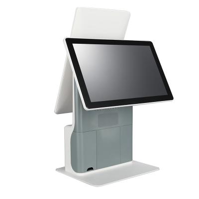 Cina Mini Dual Touch Screen Self Service Ordering Machine Ticket POS Kiosk in vendita