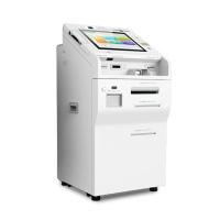China Intelligent RRID Card Reader Video Teller Machine A4 Printer Self Service Customized for sale