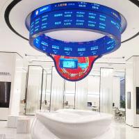 China P3mm Flexible LED Display Screen 240x120mm 1R1G1B IP20 650W per sqm for sale