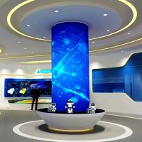 China P3mm Flexible LED Display Screen 240x120mm 1R1G1B IP20 650W per sqm for sale