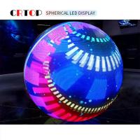 China P5mm 1500cd Creative LED Spherical Display Screen 2.5m Diameter 360 Degree View for sale