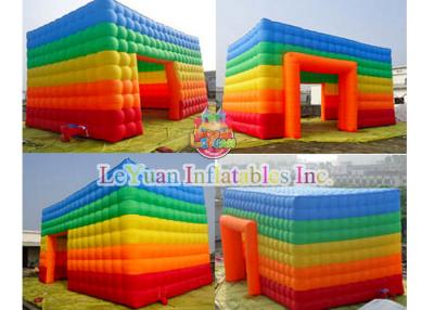 China Rainbow Color Outdoor Inflatable Tent Can Attract Attendees Attention for sale