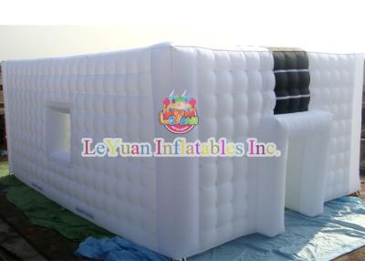 China Light Weight Outdoor Inflatable Tent / White Inflatable Cube Tent With Logo for sale
