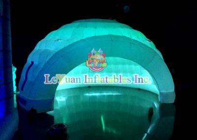 China Golf Dome Inflatable Igloo Tent Marquee With LED Light Full Color Print for sale