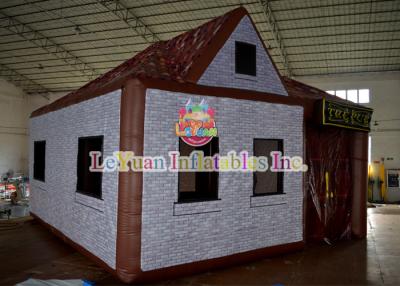 China Large 0.55mm PVC tarpaulin Outdoor Inflatable Air Tent Serurity Guarantee for sale