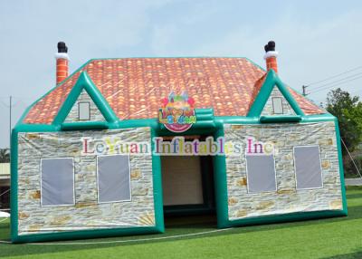 China Degital Painting Inflatable Bar Tent , Fire proof Outdoor Blow Up Tent for sale