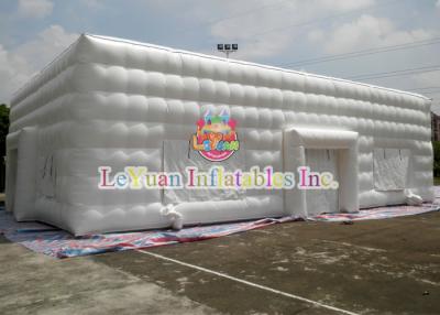 China 20M LED Outdoor Giant Inflatable Cube for Event with Door and Window for sale