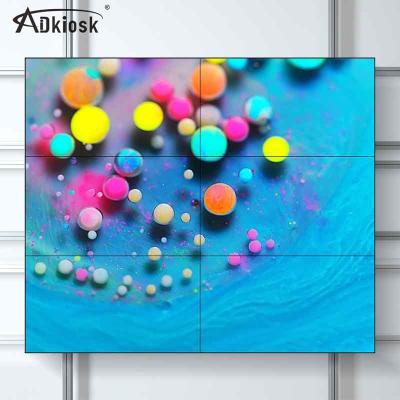 China luminosità LCD 2x3 del cdm dello schermo 500 di Digital dell'esposizione di parete dell'incastonatura 49Inch di 1.8mm video for sale