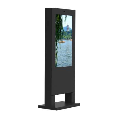中国 LCD 43インチ人間の特徴をもつ広告プレーヤーIP65の床の立場のデジタル黒い表記 販売のため