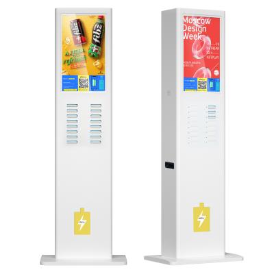 Cina affitto di carico del chiosco 5000mah del telefono cellulare 16ports con lo schermo 24inch in vendita