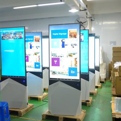 China Double Sided 55inch OLED digital signage floor stand	Floor Standing Digital Signage for sale