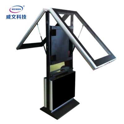 China double side super thin outdoor lcd touchscreen digital monitor signage totem for sale